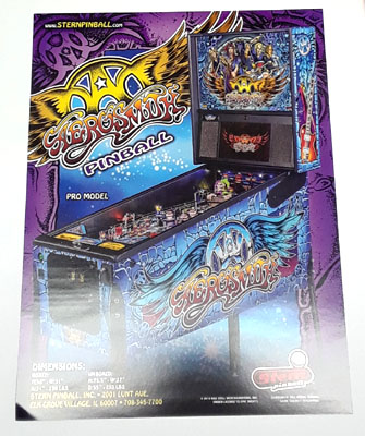 Action Pinball - FLY_ASPRO - Aerosmith Pro (Stern) Sales Flyer - Original