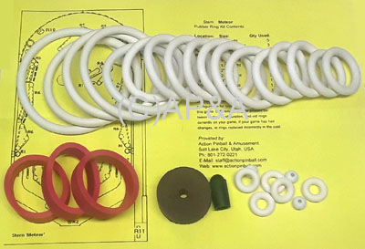 Action Pinball - KIT122 - Meteor (Stern) Rubber Ring Kit