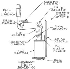 Action Pinball - Data East Ball Auto-Launch Assembly Replacement/Upgrade
