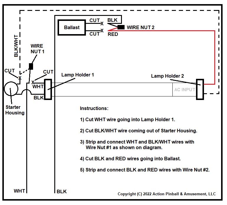 Action Pinball - LED Tube Installation (Fluorescent Replacement ...